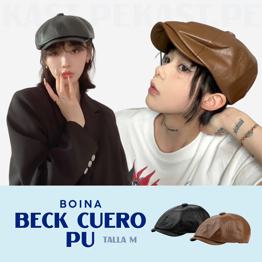 Boina Beck Cuero PU | Talla M – Kast.pe