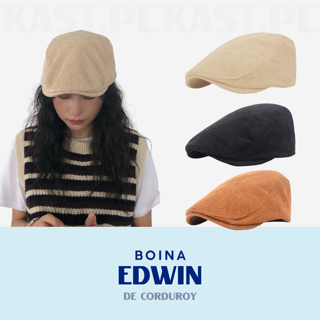 Boina Edwin Unisex de Corduroy Talla M – Kast.pe