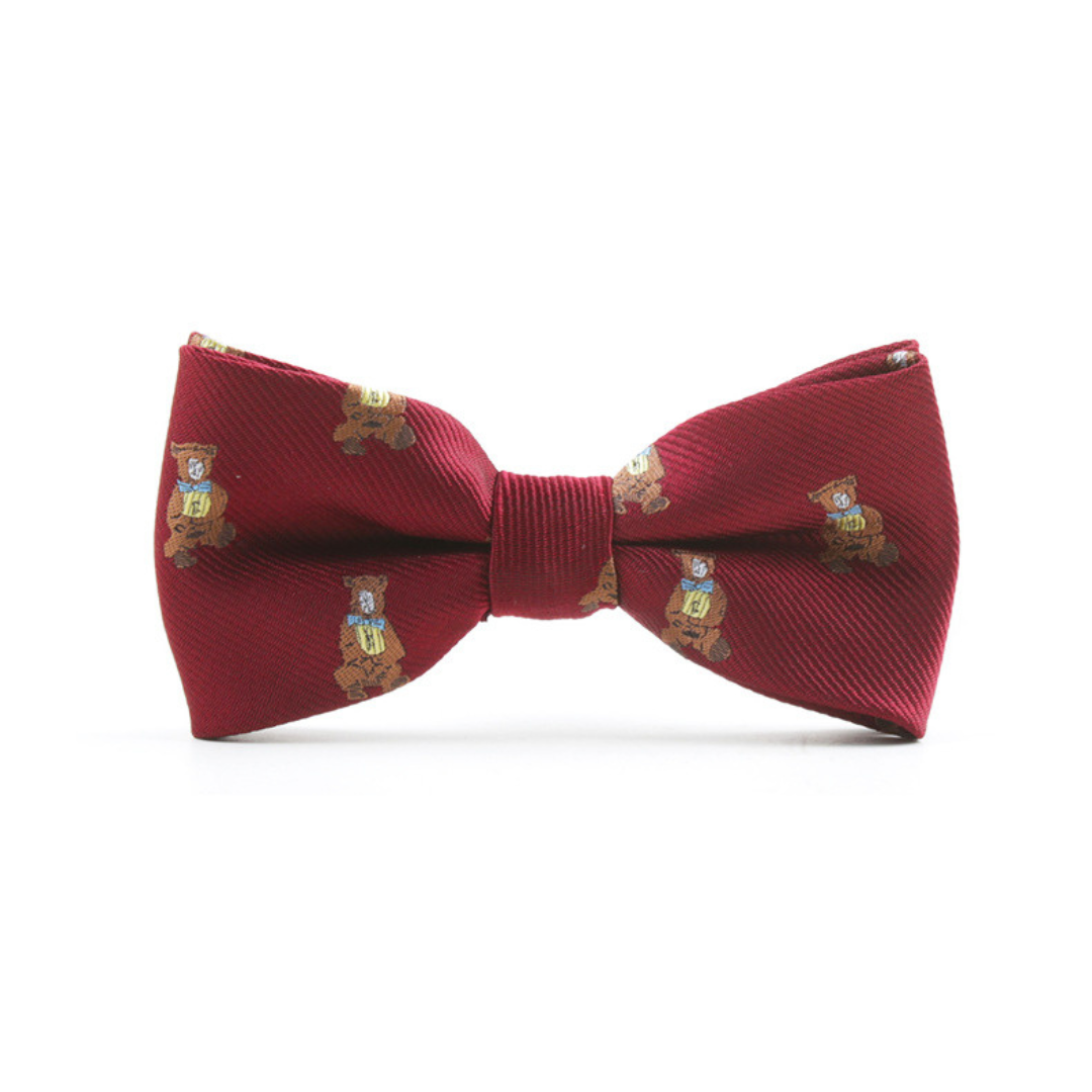 Corbata Elegante Michi Adulto | Teddy Burgundy – Kast.pe