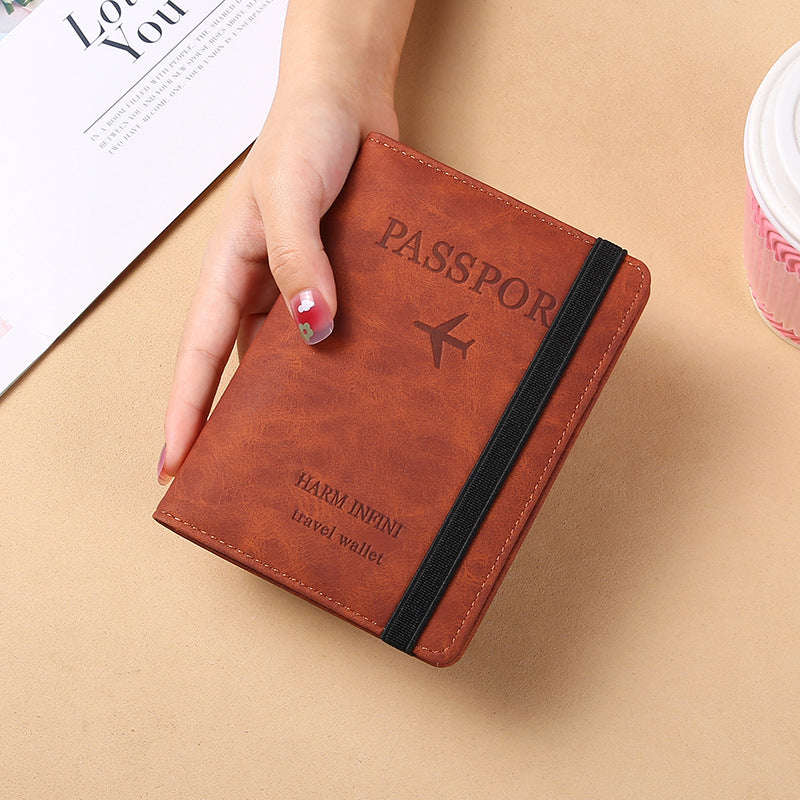 Porta Pasaporte de cuero Camell RFID BLOCKING - Travel Wallet – Kast.pe