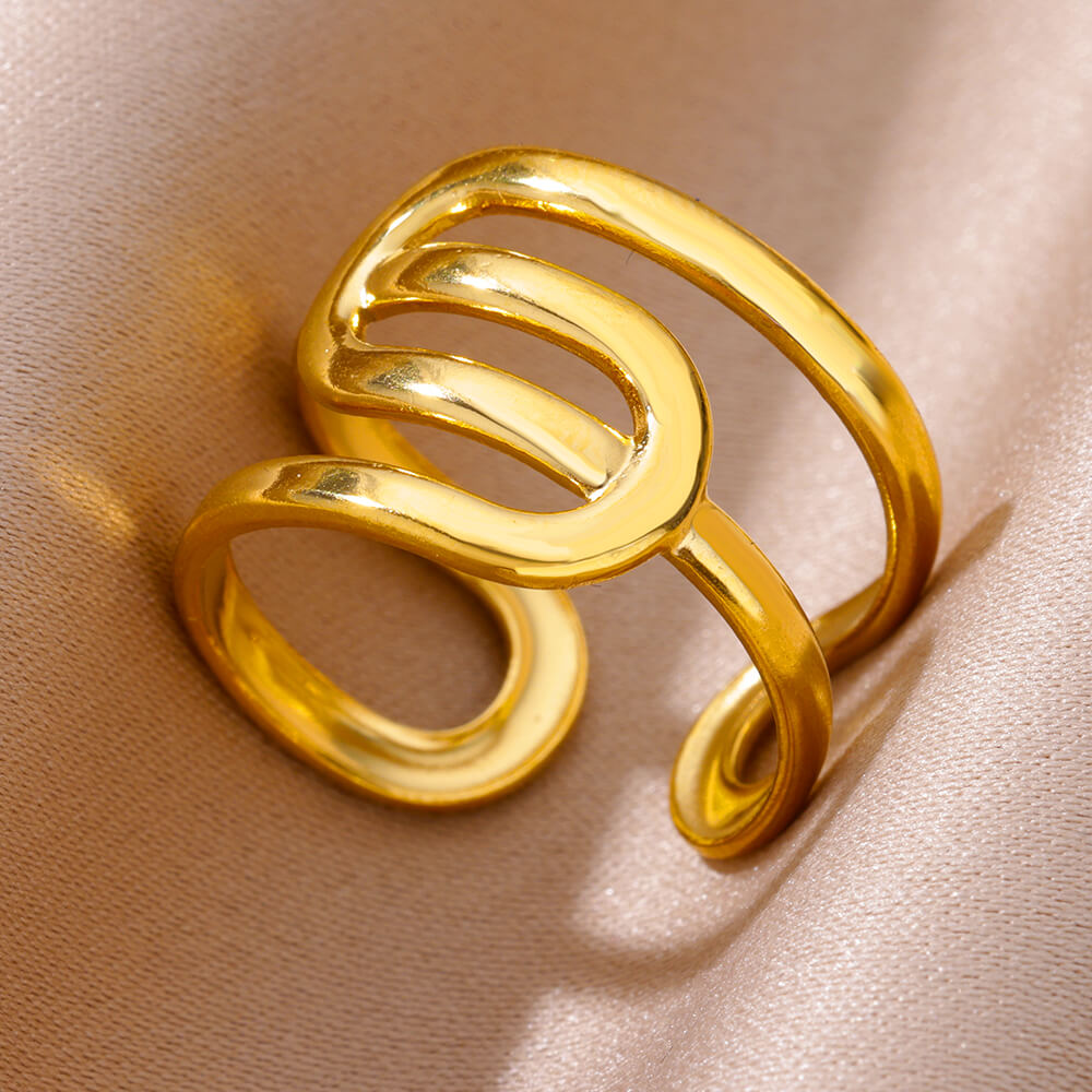 Chiara - Anillo Regulable de acero inoxidable para mujer – Kast.pe